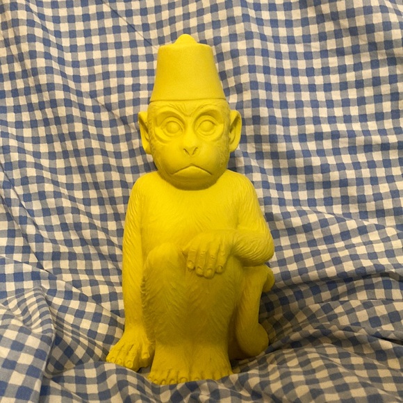 Wall Decor | Yellow Monkey Wearing Fez Figurine | Poshmark